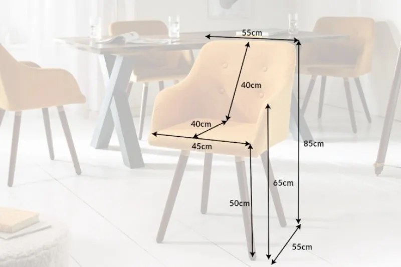Židle Scandinavia Meisterstck hořčice žlutá / 40124