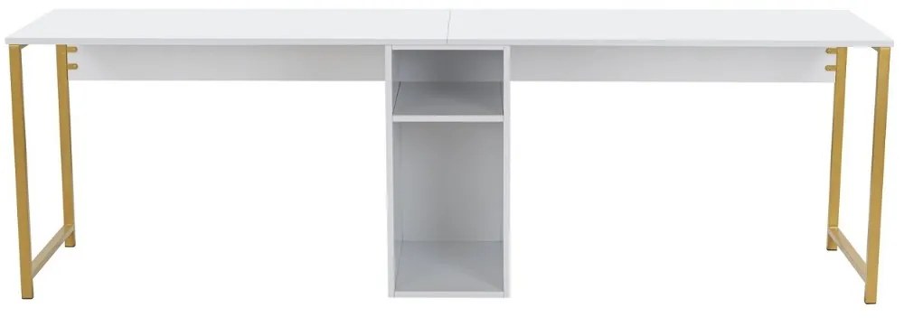 Designový psací stůl Geillis 240 cm bílý