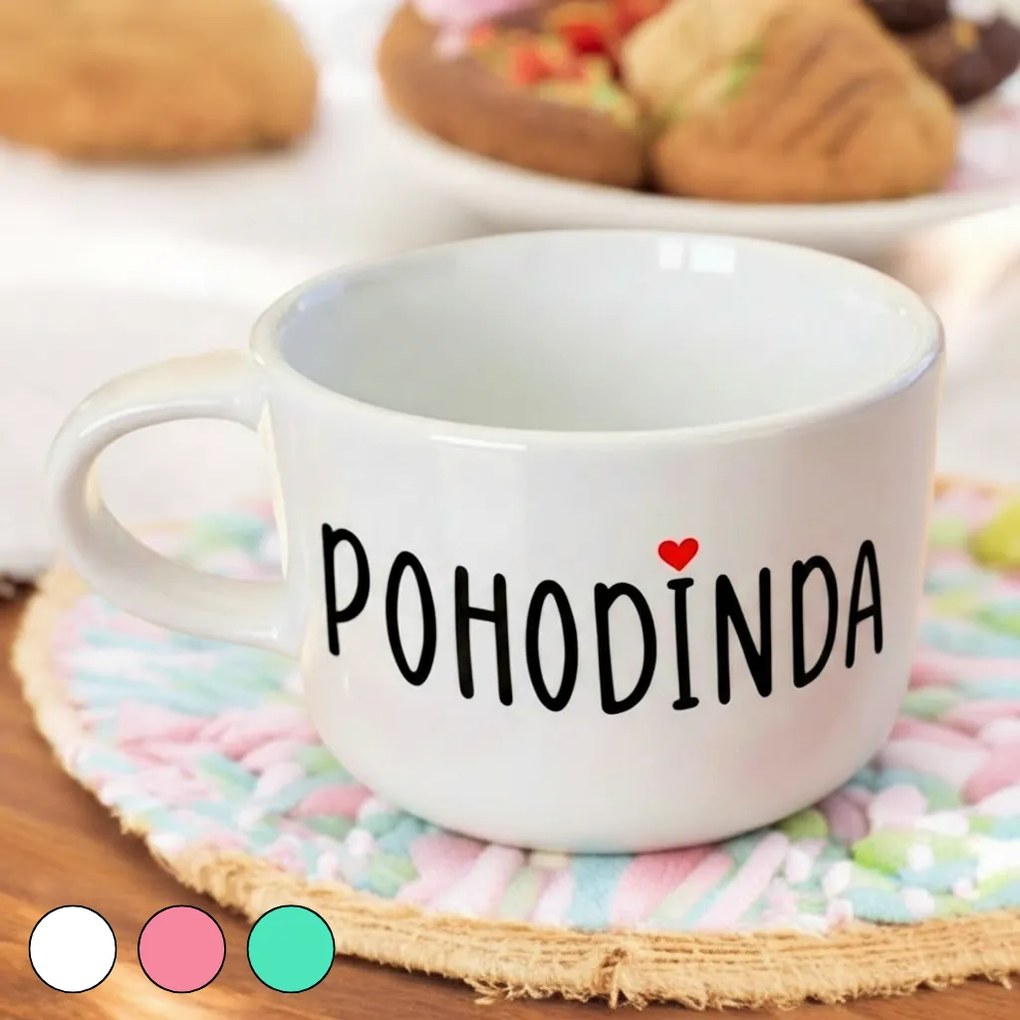 Ahome CZ Hrnek makronka - Pohodinda Vyberte barvu: Bílá