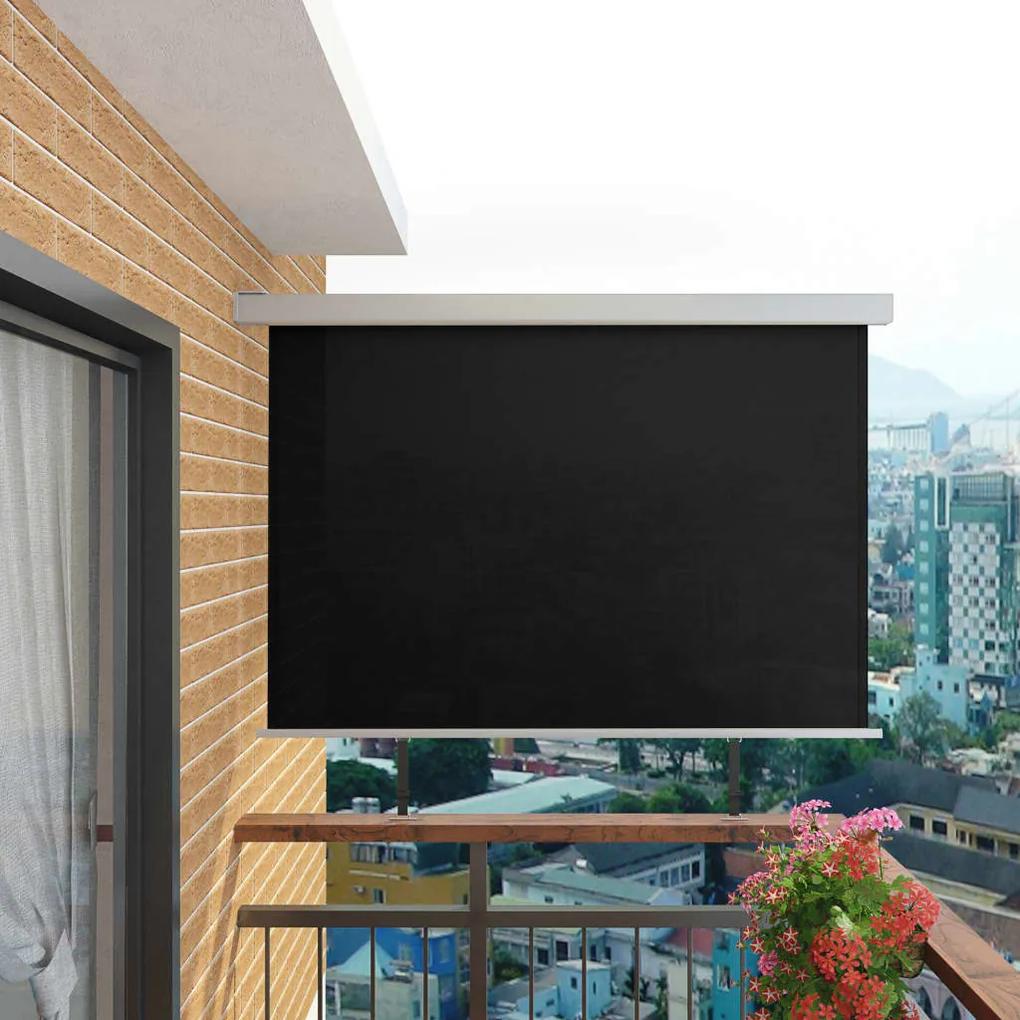 143717 vidaXL Balkonová zástěna multifunkční 180 x 200 cm černá
