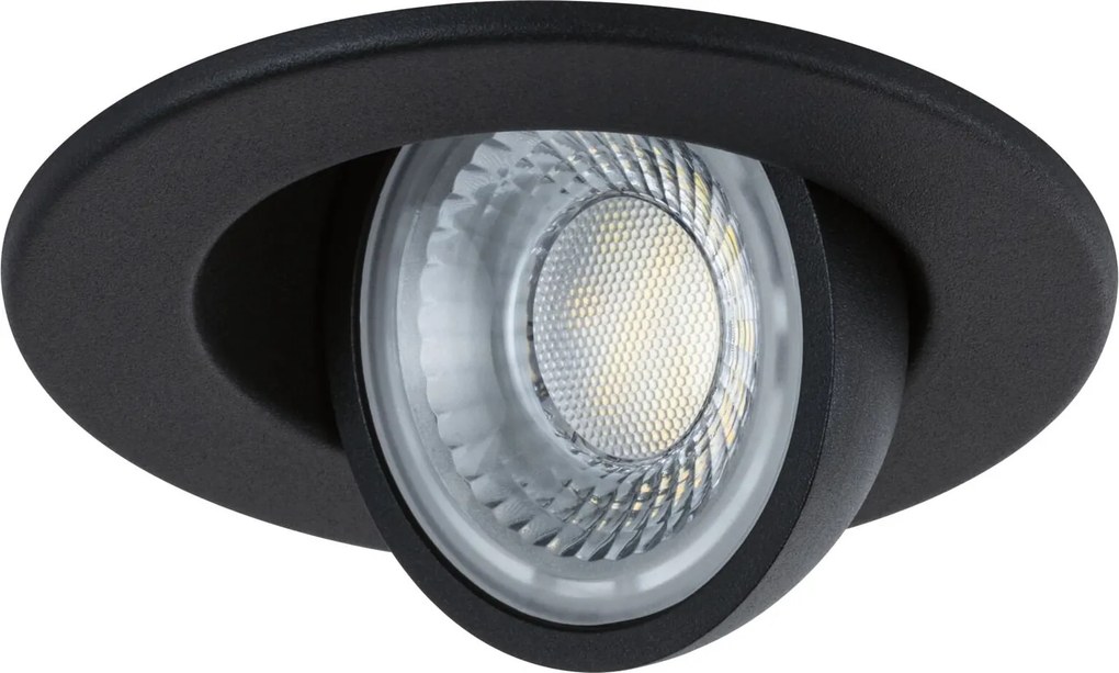 P 92413 LED vestavné svítidlo Zina IP65 5W / 8W 230V stmívatelné 2700 - 4000K černá mat - PAULMANN