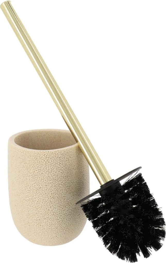 WC štětka Lumi, písková/se zlatými prvky