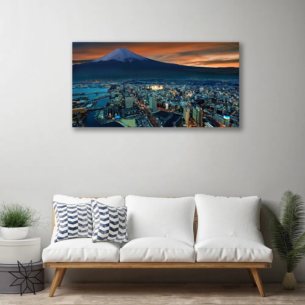 Obraz na plátně Město Hora Dmy 120x60 cm