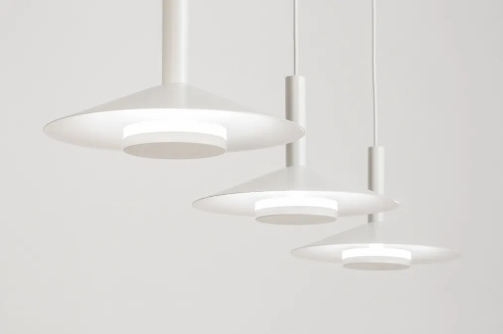 Závěsné LED svítidlo nad jídelní stůl Simeon White Linea