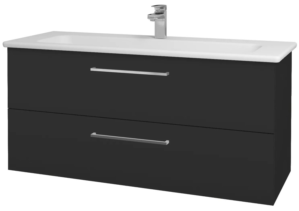 Dřevojas Koupelnová skříň GIO SZZ2 120 Varianta: D16  Beton tmavý / Úchytka T03 / D16 Beton tmavý