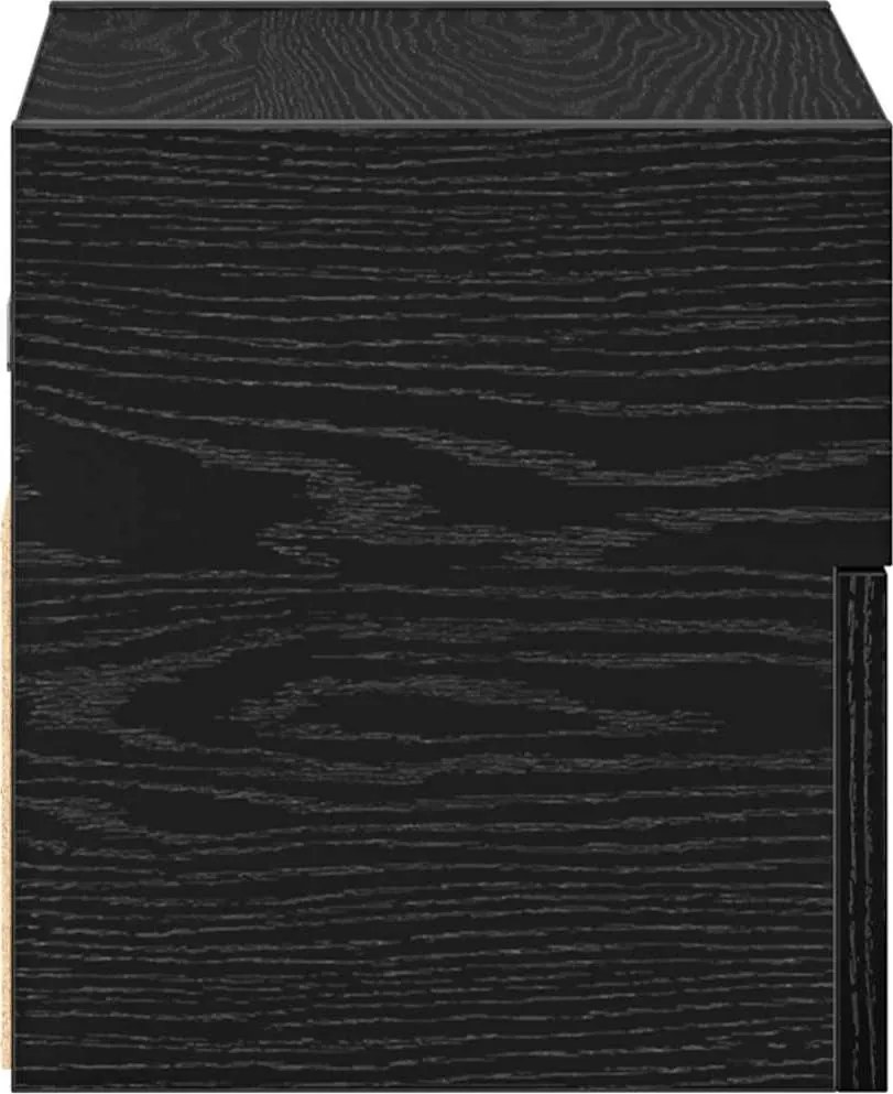 vidaXL Nástěnný noční stolek 45x26x28,5 cm [858598] Barva: Černá