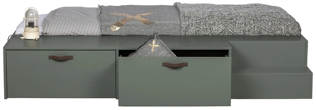 Dřevěná postel se zásuvkami Stage 80 × 200 cm VTWONEN