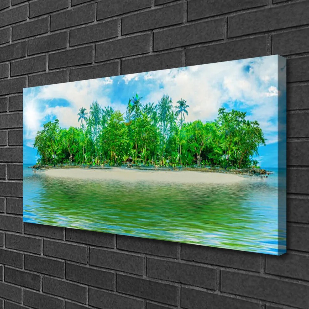 Obraz na plátně Moře Ostrov Krajina 100x50 cm
