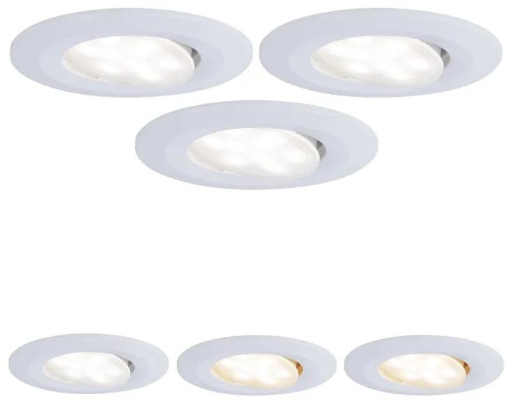 Vestavné svítidlo LED Calla kruhové 3x5,5W bílá mat výklopné nastavitelná teplota barvy 999.35 - PAU