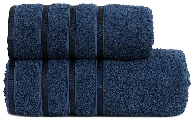 Bavlněný froté ručník s proužky WINTER 50x90 cm modrá 500 gr Mybesthome