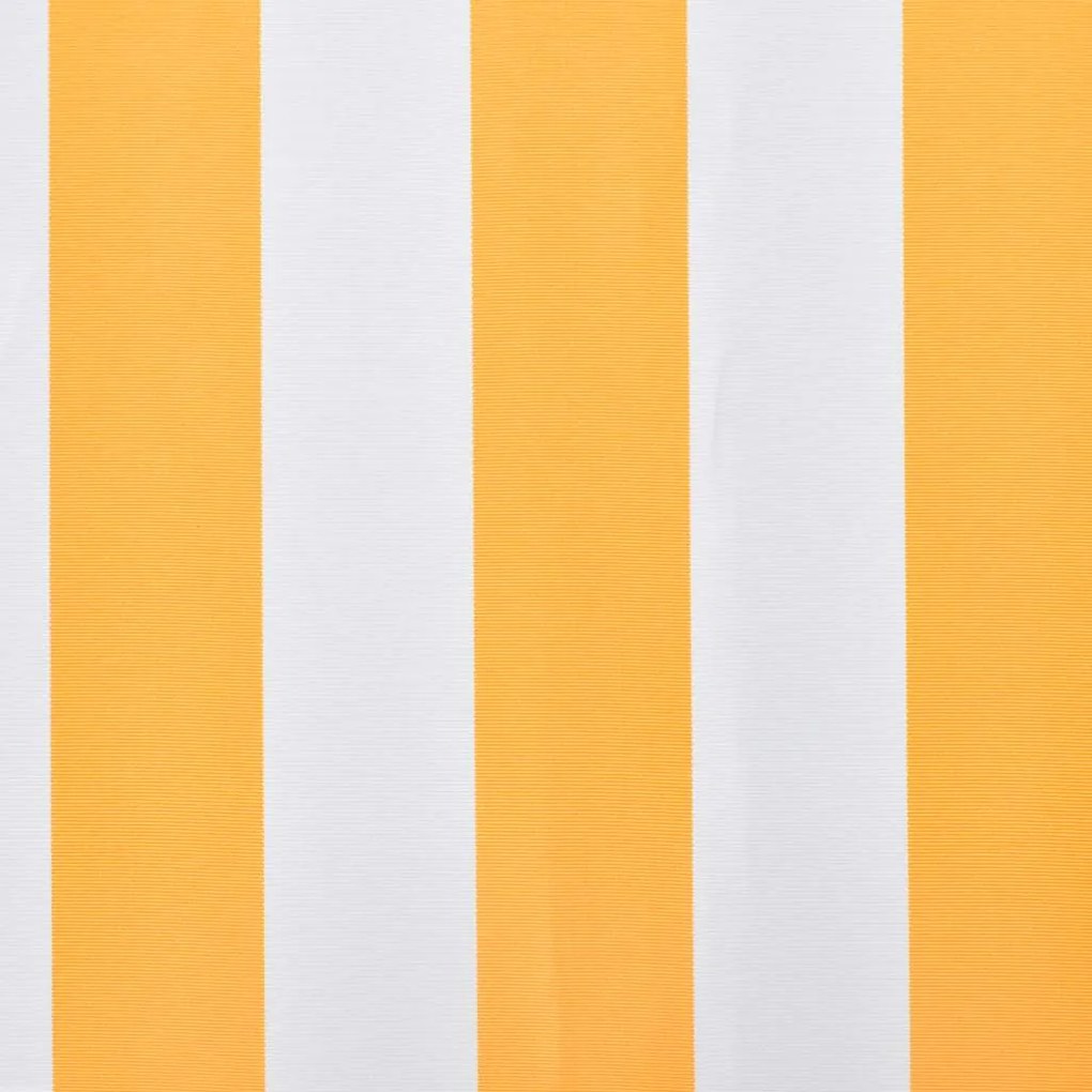 Náhradní plachta na markýzu oranžovo-bílá 350 x 250 cm polyesterová 143705