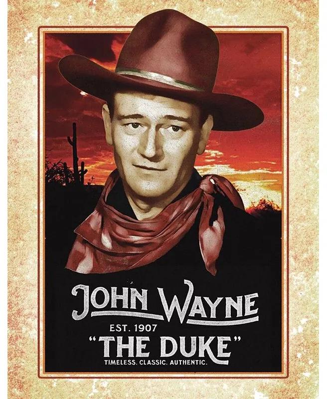 Plechová cedule John Wayne - Classic 32 cm x 40 cm