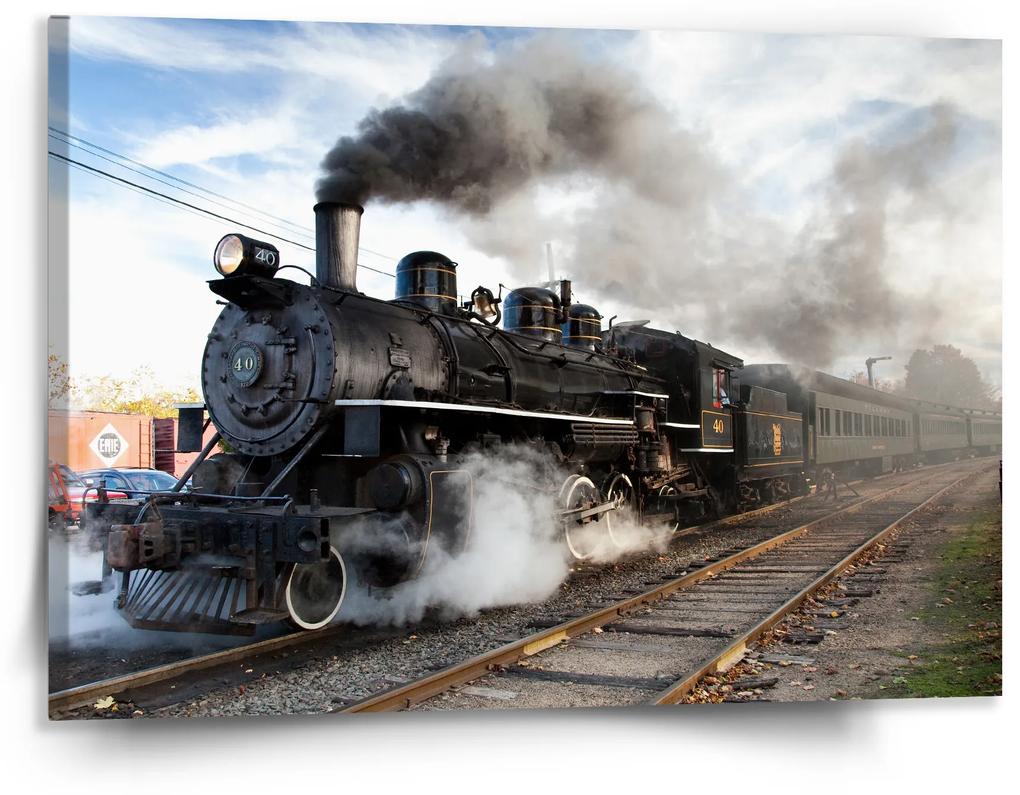 Obraz SABLO - Parní lokomotiva 150x110 cm