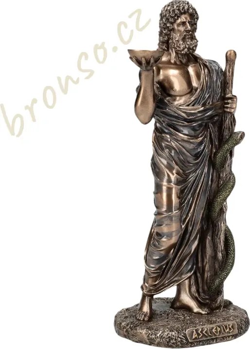 Asklépios – bůh lékařství a uzdravování figurka Veronese WU78205A4