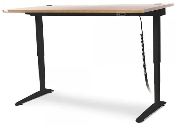 Výškově stavitelný stůl Professional 160 cm, černá buk