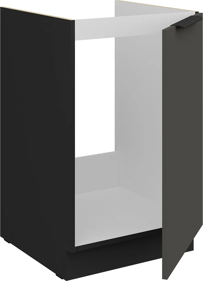 ARIA pe | dolní skříňka 50 ZL 1F dřezová | 50 cm | ANTI FINGERPRINT povrch | černá/šedá grafit