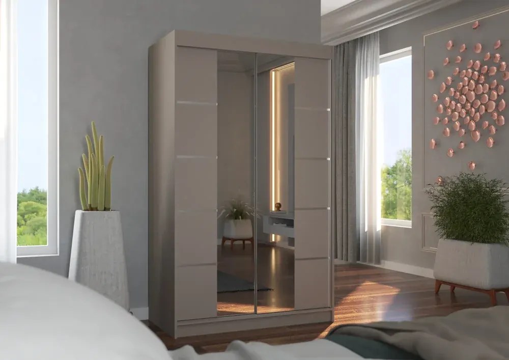 Posuvná skříň se zrcadlem GENUA 120