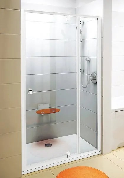 Sprchové dveře jednokřídlé 120 cm bílá/chrom (PDOP2-120 TRANSPARENT) Ravak
