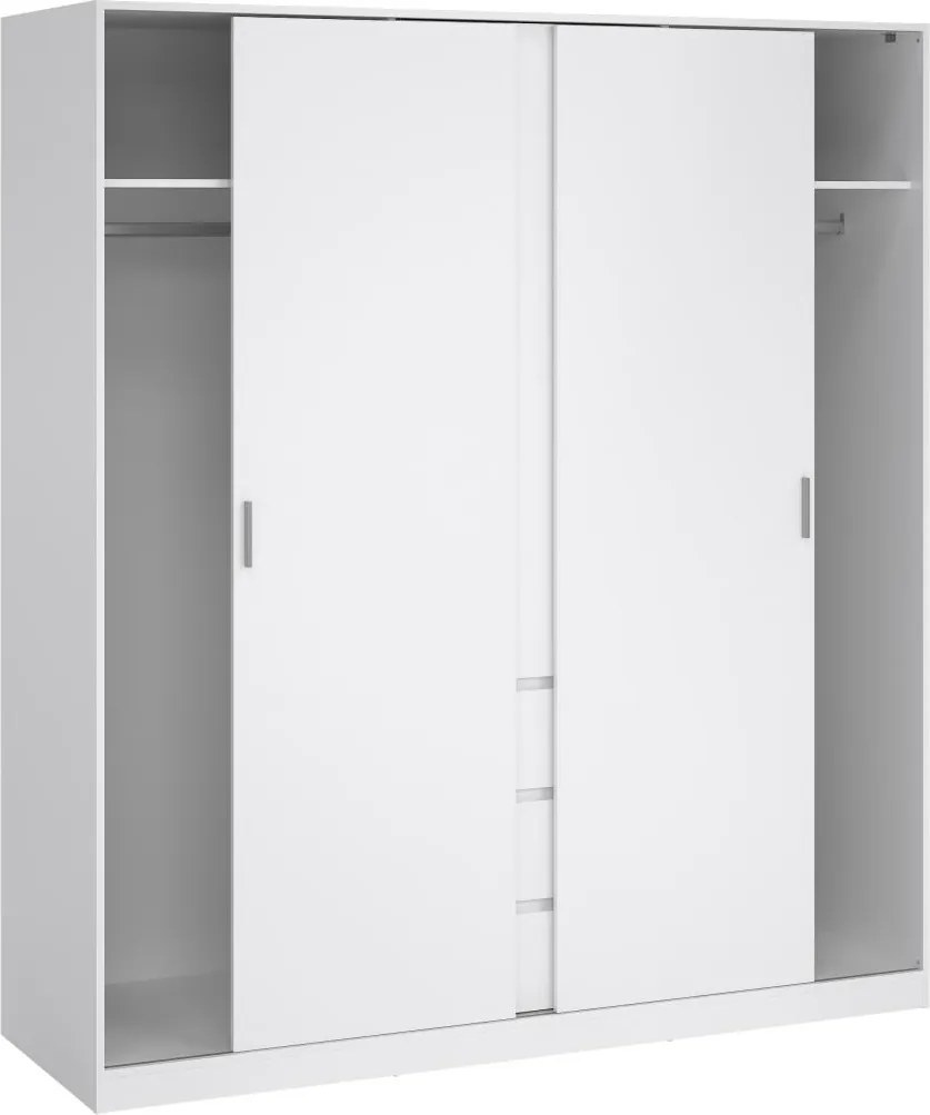 FALCO Skříň Simplicity 148 bílý lesk