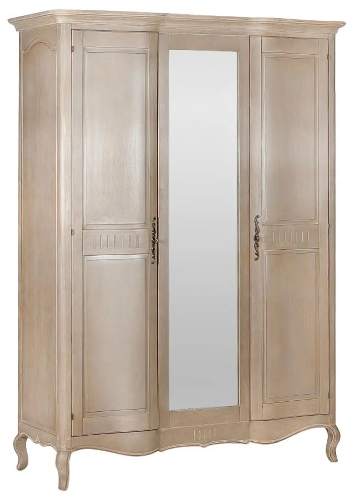 3-dveřová skříň CHARLOTTE beige, 161x220 cm