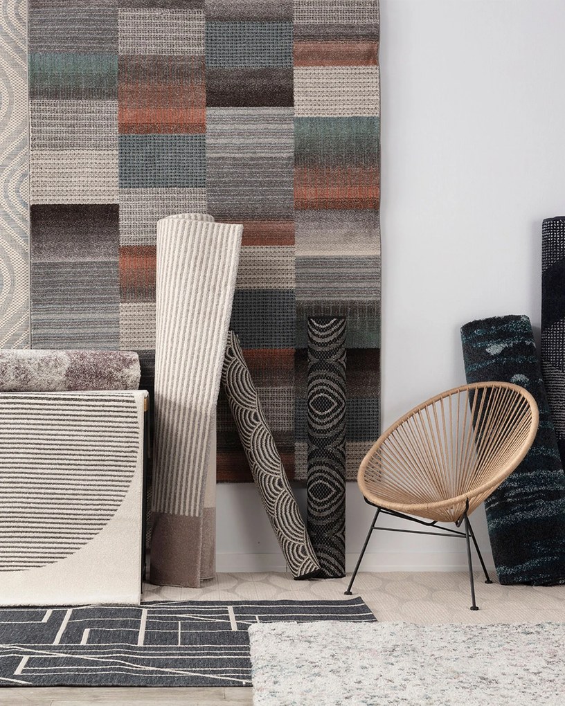 Koberec Softness near black/peacock blue 120x160cm