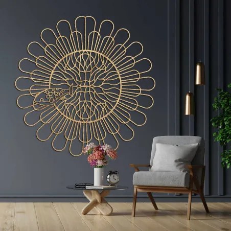 Květinový obraz s rybkou, moderní mandala I SENTOP PR0348