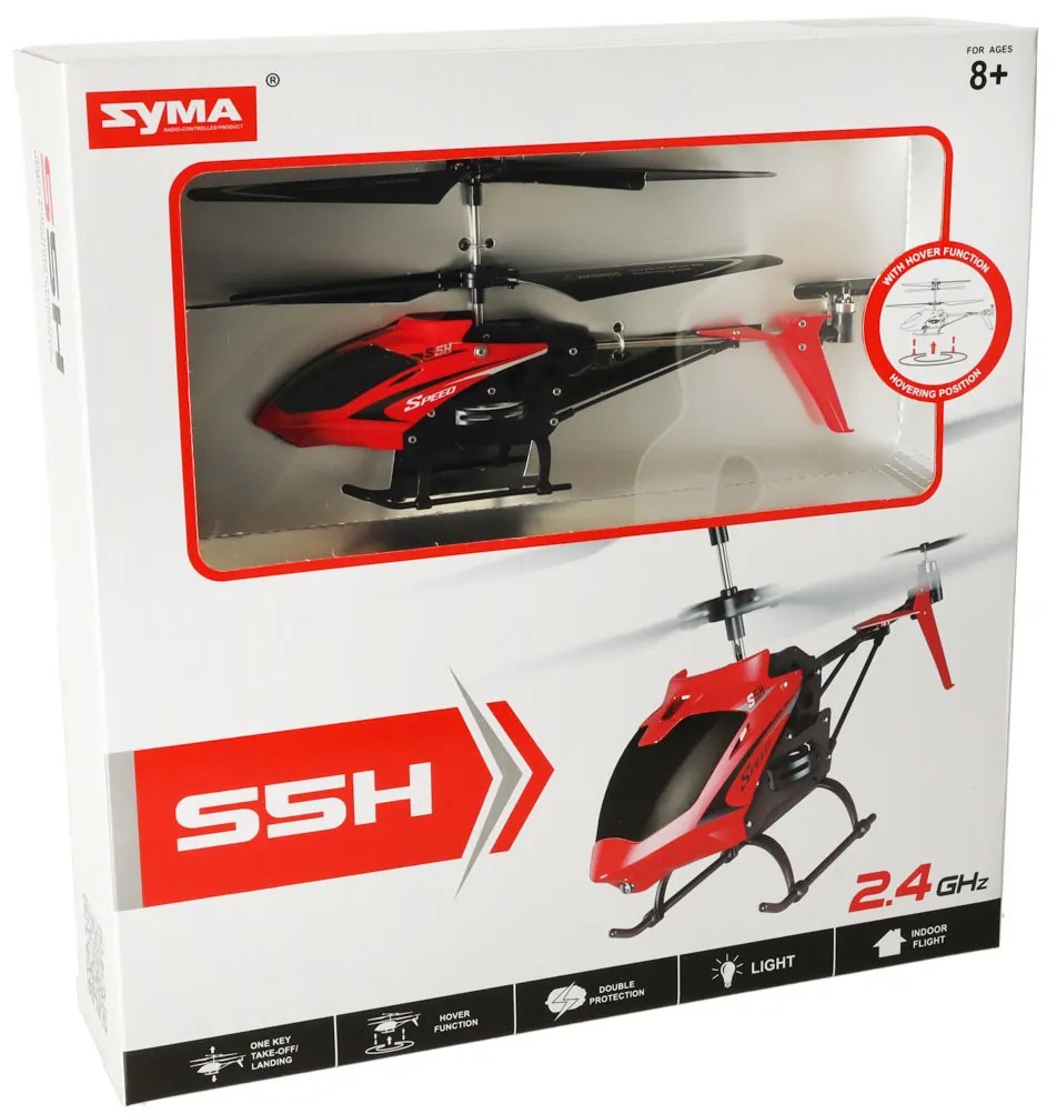 Creative Corner SYMA S5H 2,4GHz RTF RC vrtulník červený