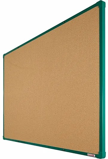 Korková nástěnka 120x90 (AL rám zelený)