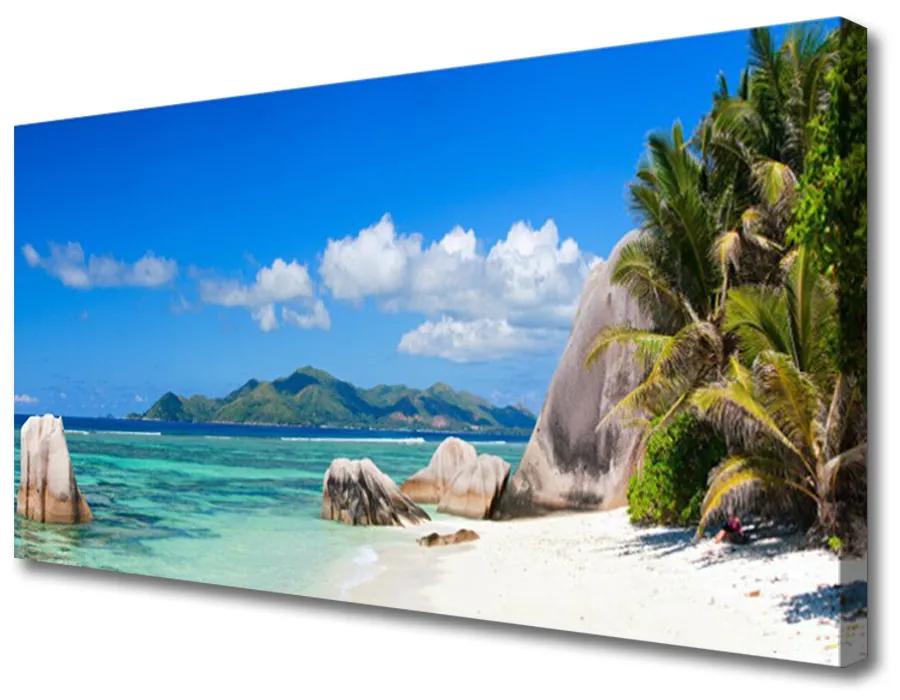 Obraz na plátně Oceán Pláž Krajina 125x50 cm