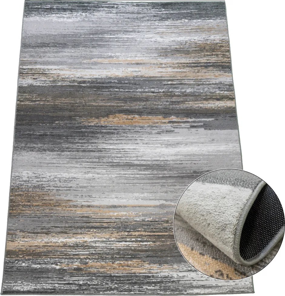 BE Koberec Accra 6505 Grey Pink - růžový obdélníkový Rozměr: 60x100 cm