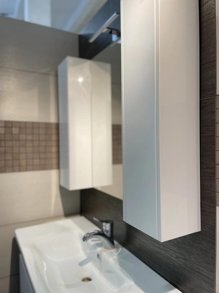Kingsbath Bronx White 100 závěsná koupelnová skříňka se zrcadlem a LED osvětlením
