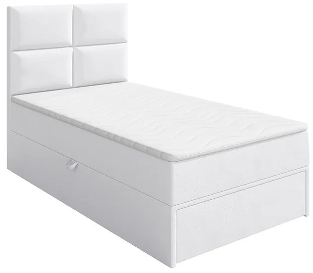Kontinentálni postel Hudson Lux 1, Strana: levá, Rozměr postele: 100x200, Potah:: Muna 10