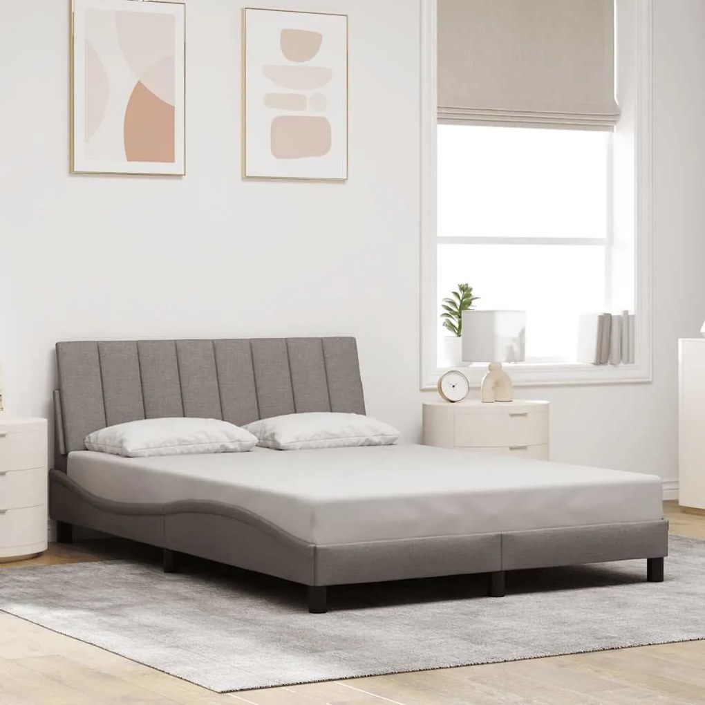 Rám postele bez matrace Hanko taupe 120 x 200 cm textil 3310381