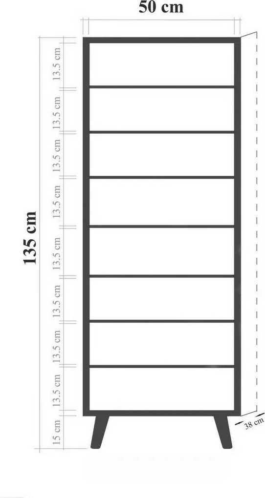 Botník Mega Sonoma Oak Ratan