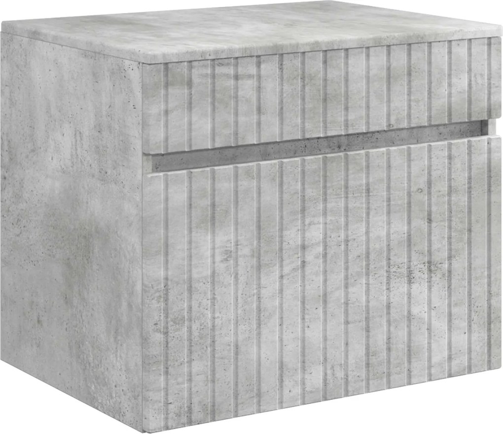 Sada koupelnových skříněk 3 ks Betonově šedá 3405760