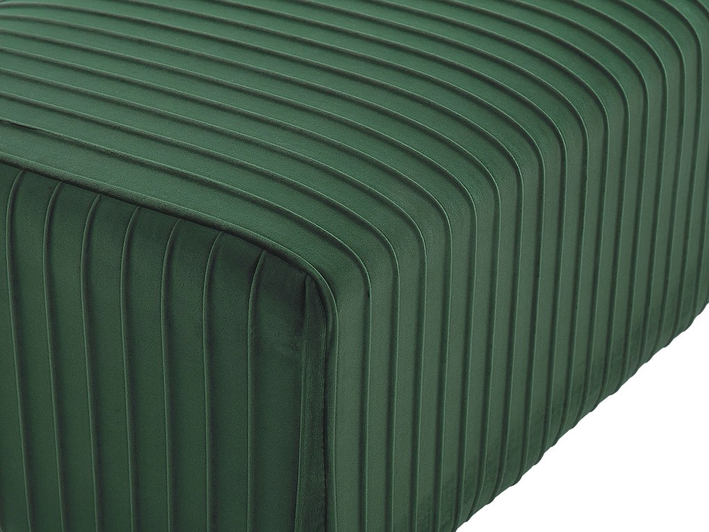 Sametová lavice zelená PATERSON Beliani