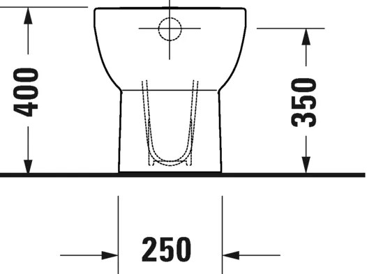 Duravit No.1 - Stojící WC, Rimless, bílá 21840100002