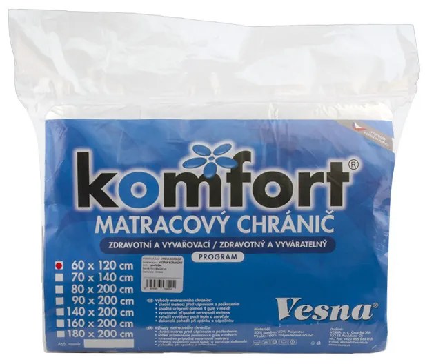 Vesna | Vesna Matracový chránič Komfort 80x200 cm