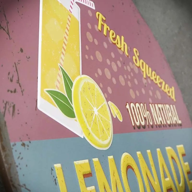 Kovová cedule LEMONADE