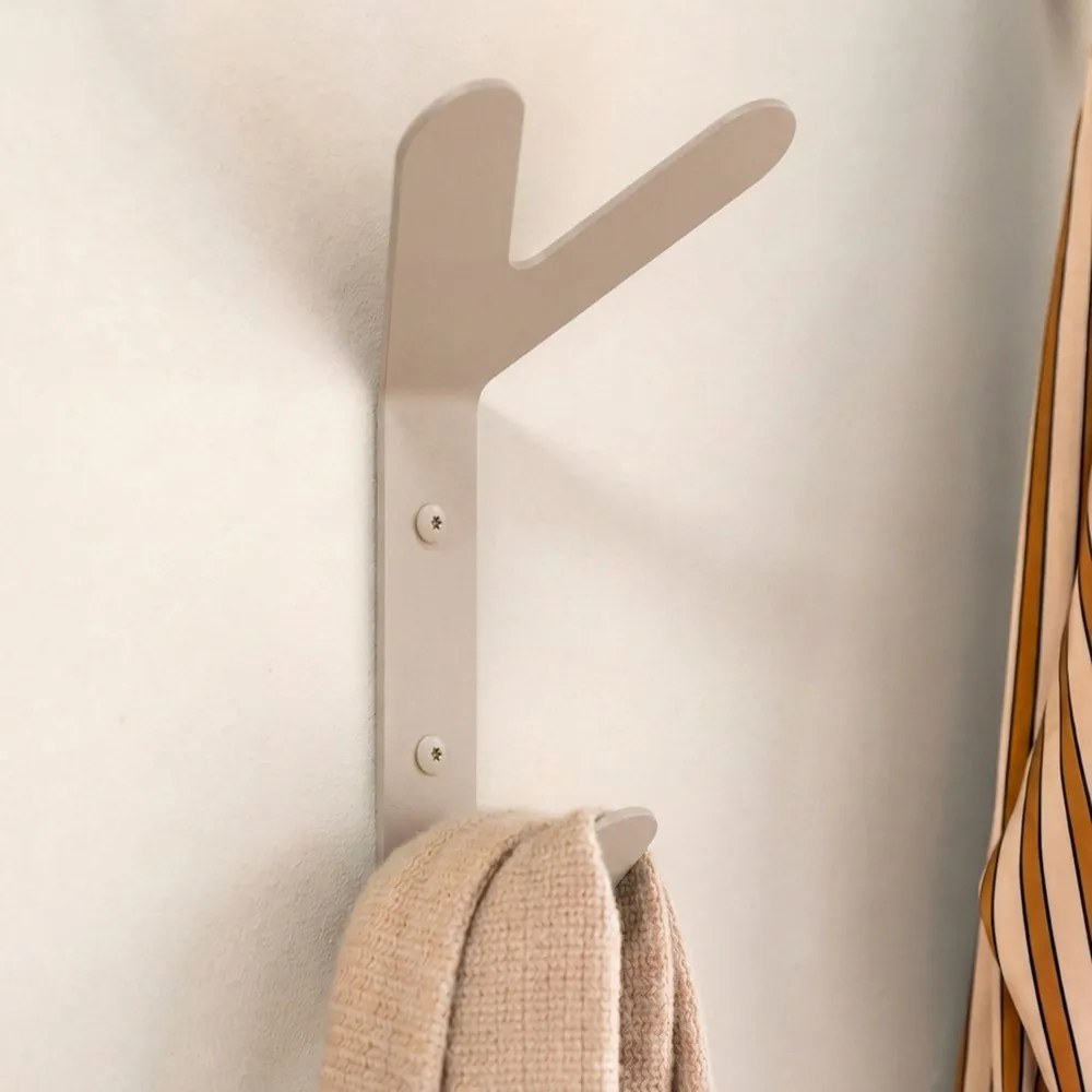 Taupe nástěnný ocelový háček Frondo – Spinder Design