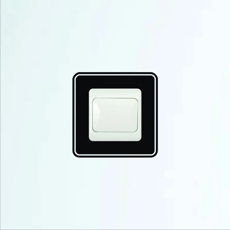 WALLVINIL Samolepky na zeď - Vypínač universal 2 Barva: Bílá, Velikost: Standartní Vypínač