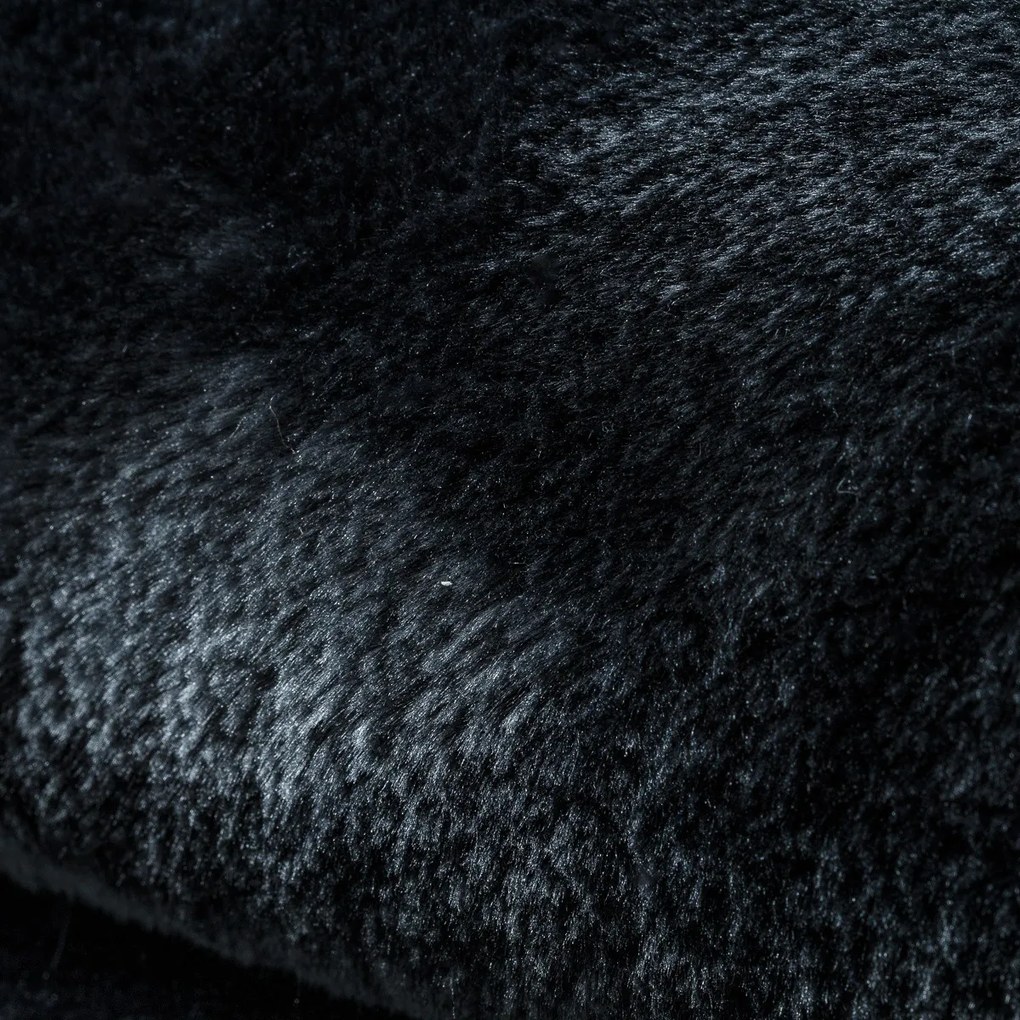 Dywany Łuszczów, Kusový koberec Visco Rabbit Dark grey 5 kruh, 200x200 (průměr) kruh, šedá, dětský pokoj