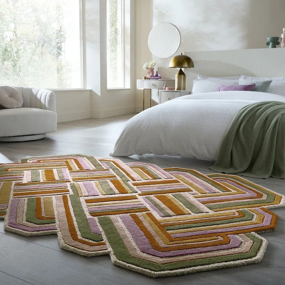 Ručně tkaný vlněný koberec 140x200 cm Lattice Shaped – Flair Rugs