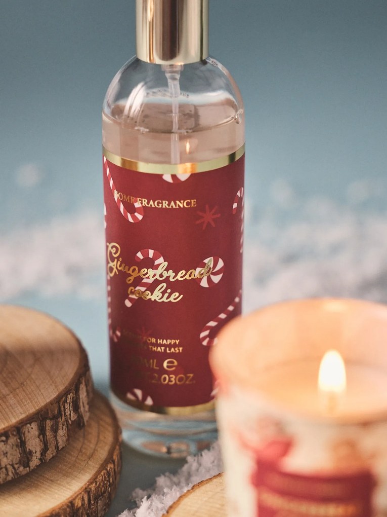 Sinsay - Vánoční vonná sada: svíčka, difuzér a interiérový parfém Gingerbread Cookie 3 pack - vícebarevná