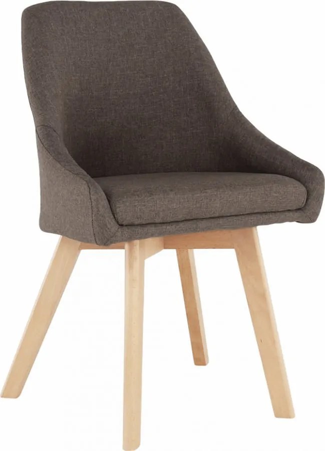 Tempo Kondela Designová jídelní židle TEZA, hněda/buk