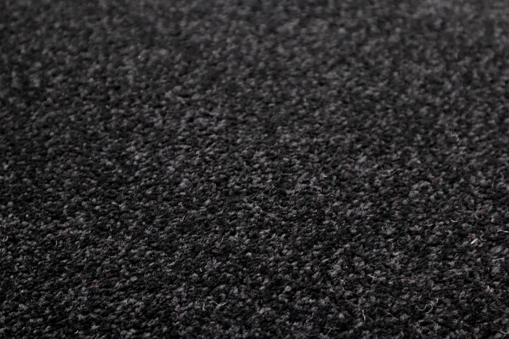 Vopi koberce Kusový koberec Eton černý 78 kruh - 80x80 (průměr) kruh cm