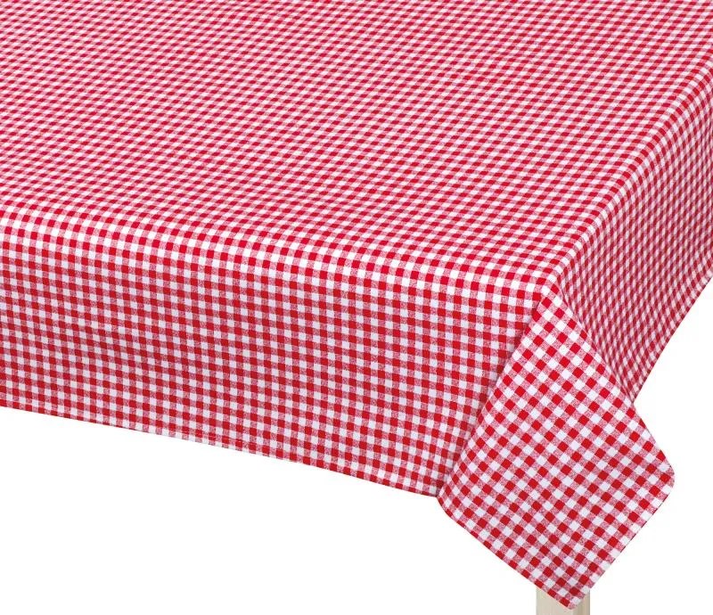 Bellatex Ubrus BERTA Červená,Bílá 100x100 cm