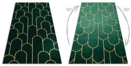 koberec EMERALD výhradní 1021 glamour, stylový art deco, lahvově zel velikost 180x270 cm | krásné koberce cz