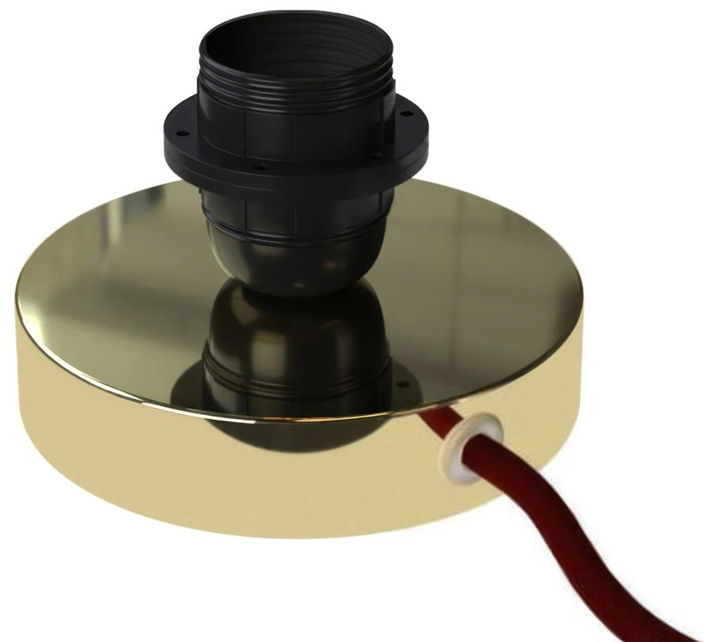 creative cables Kovová stolní lampa Posaluce pro stínidlo Barva: Černá Perleť