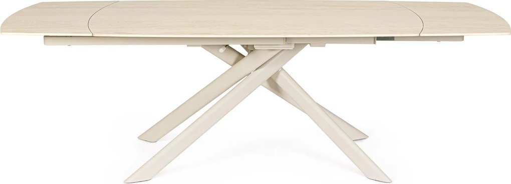 BIZZOTTO Béžový rozkládací jídelní stůl JOAKIM 160/240x90 cm 0731392
